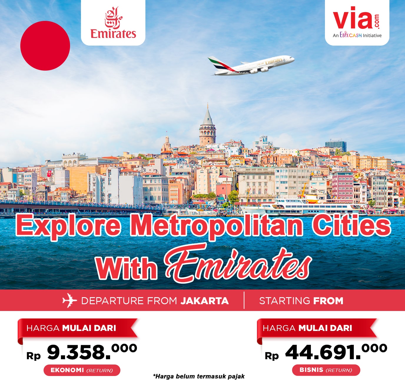 Promo Tiket Pesawat Termurah, Hotel, Kereta dan Paket Liburan di Via.com