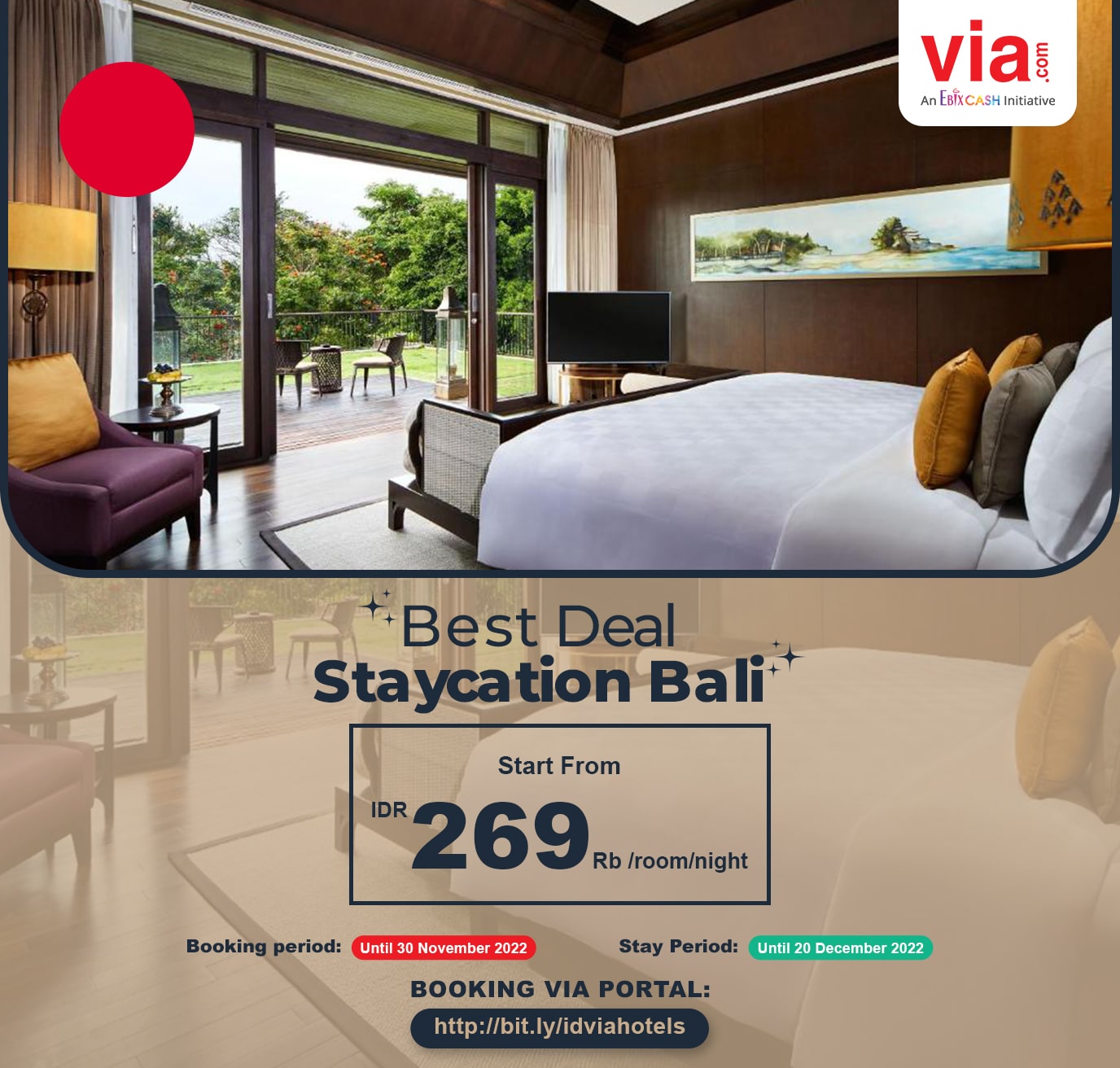 Promo Tiket Pesawat Termurah, Hotel, Kereta dan Paket Liburan di Via.com