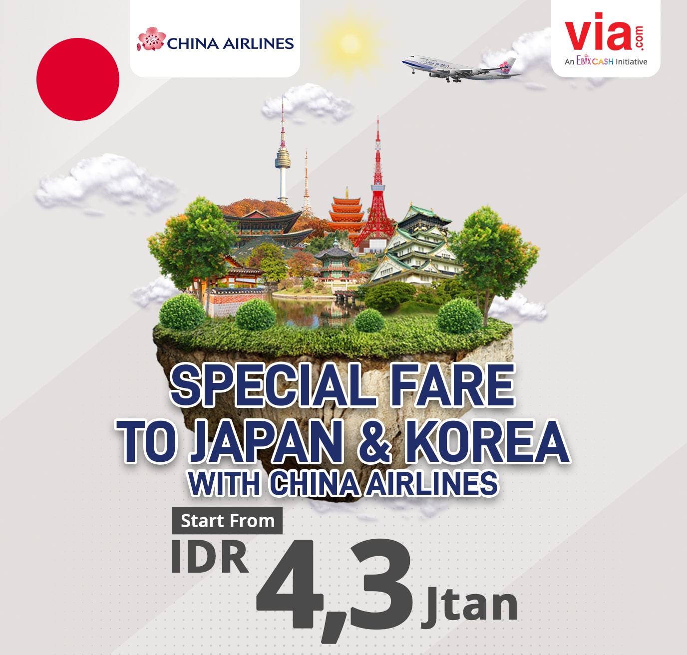 Promo Tiket Pesawat Termurah, Hotel, Kereta dan Paket Liburan di Via.com