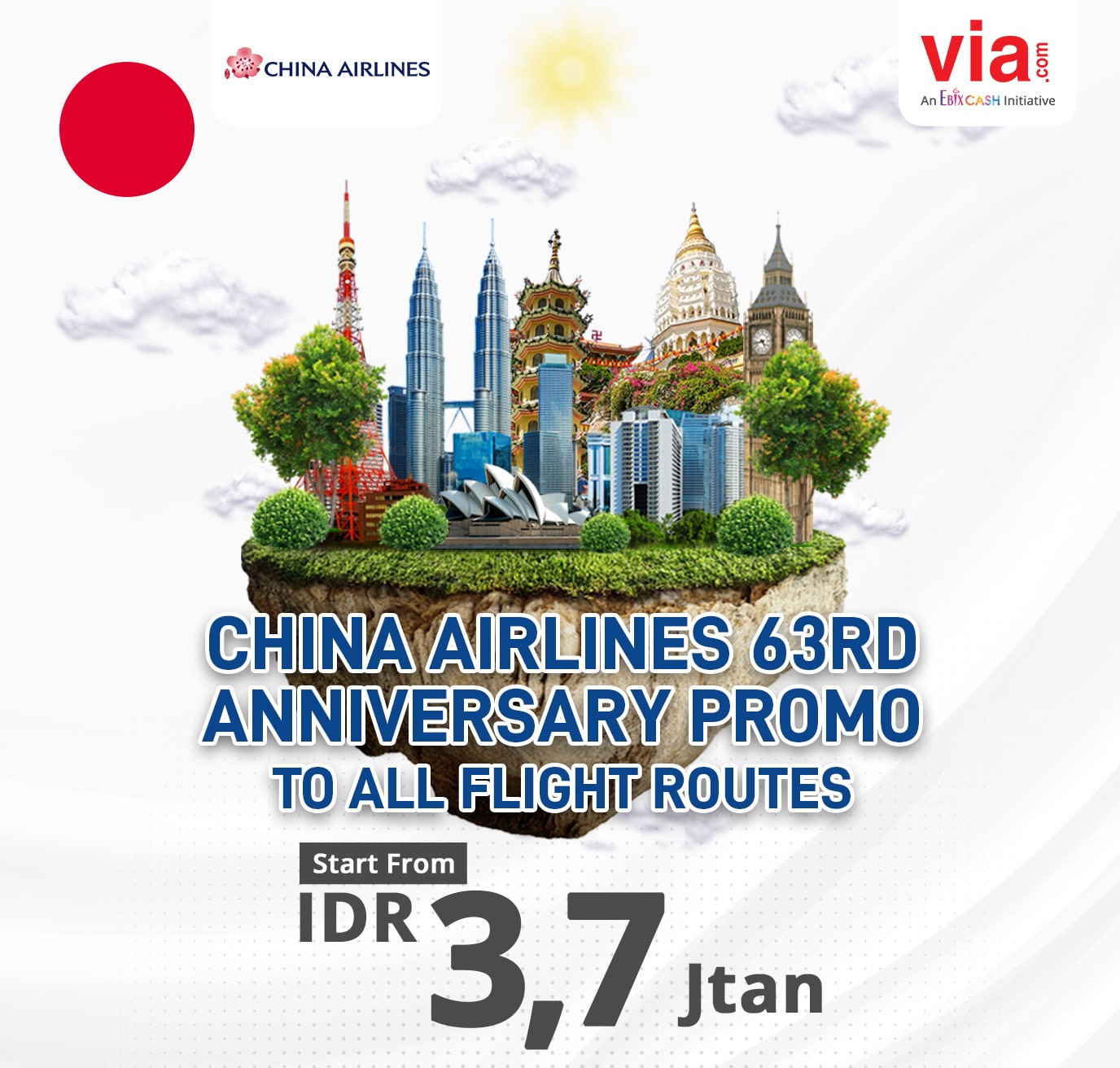 Promo Tiket Pesawat Termurah, Hotel, Kereta dan Paket Liburan di Via.com
