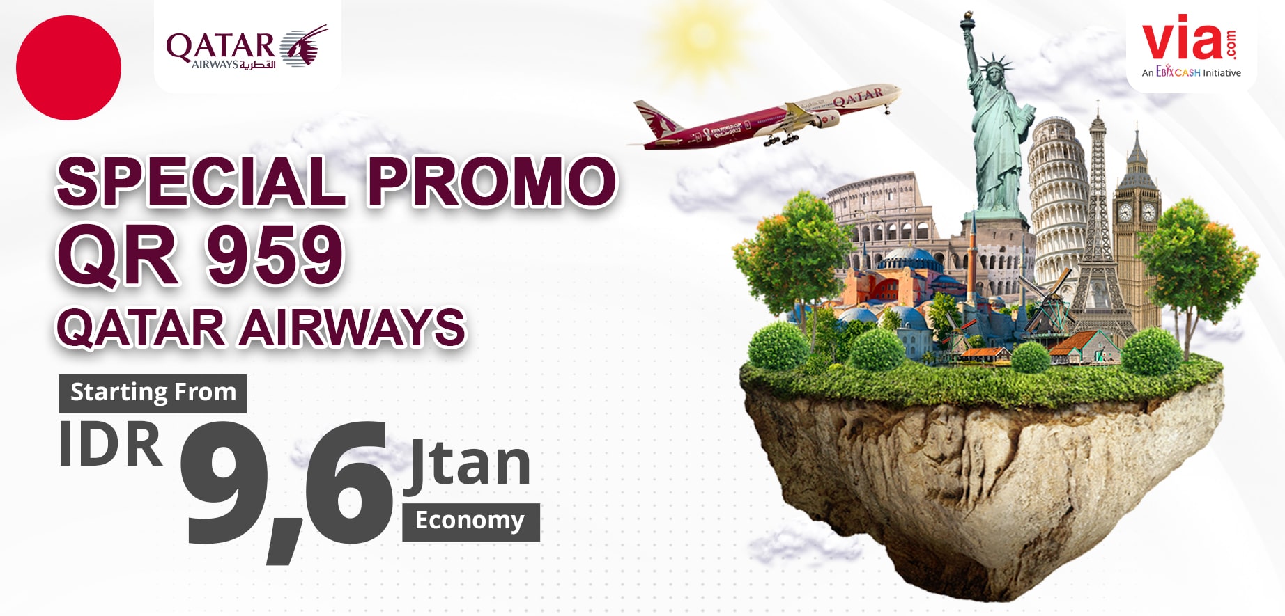 Promo Tiket Pesawat Termurah, Hotel, Kereta dan Paket Liburan di Via.com
