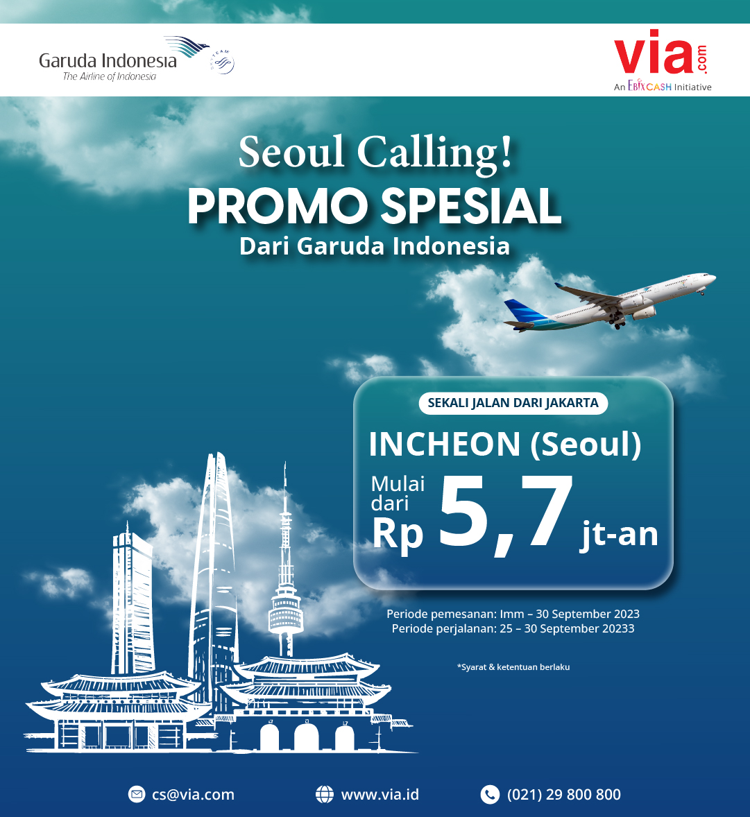 Seoul Calling! Promo Spesial Dari Garuda Indonesia