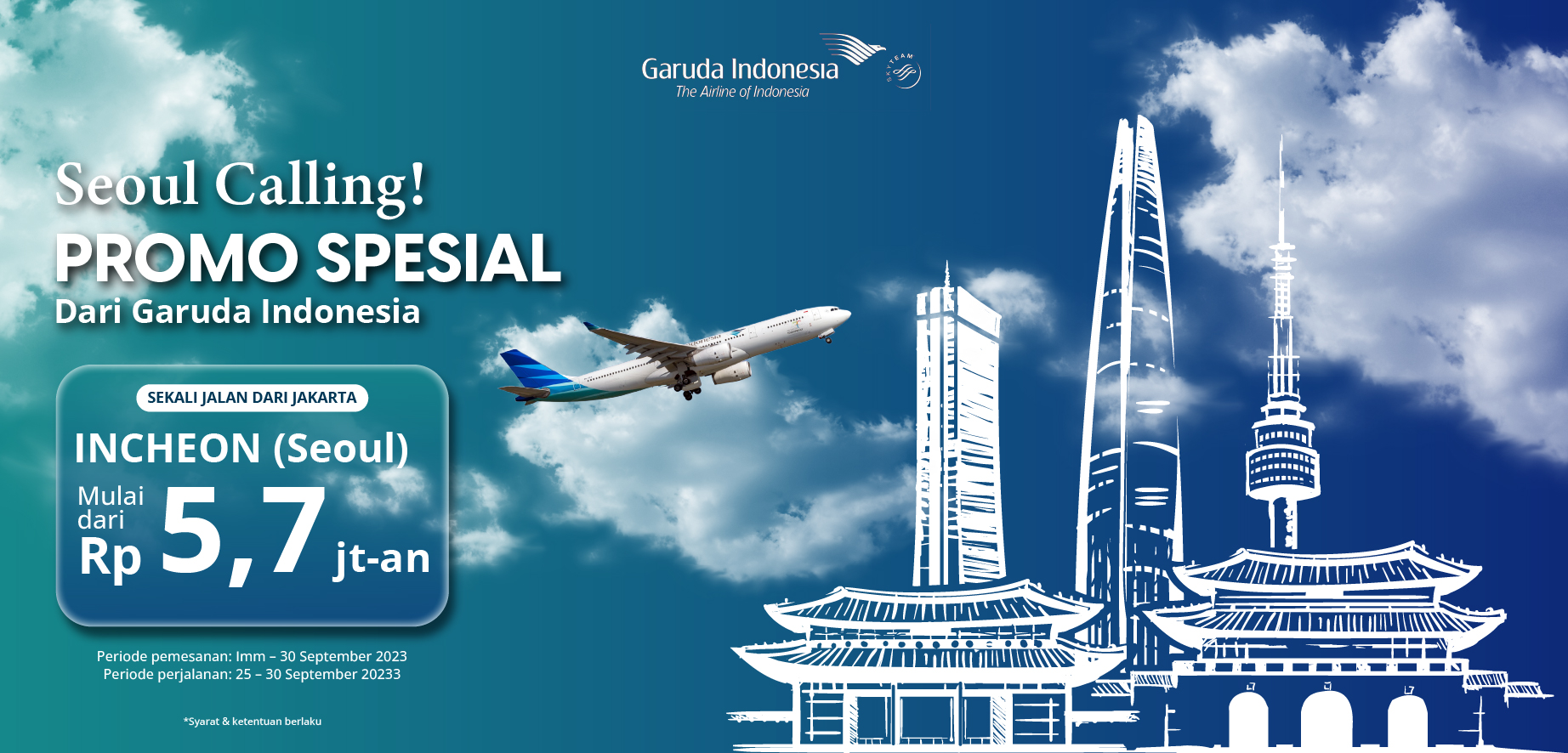 Seoul Calling! Promo Spesial Dari Garuda Indonesia