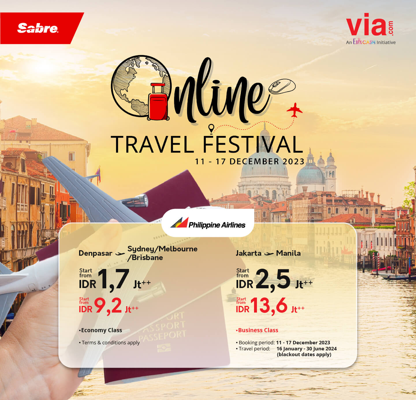 Promo Tiket Pesawat Termurah, Hotel, Kereta dan Paket Liburan di Via.com