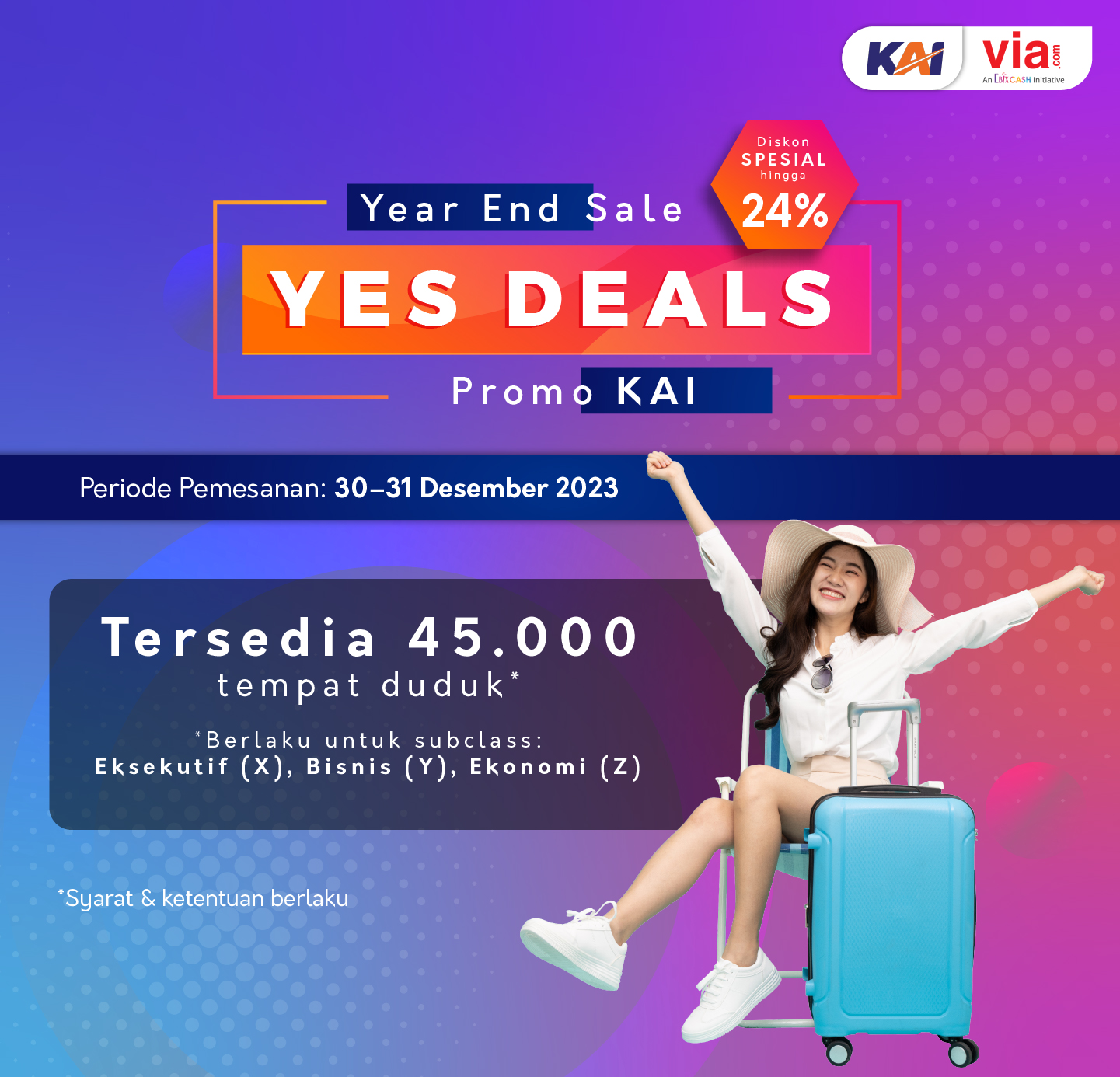 Promo Tiket Pesawat Termurah, Hotel, Kereta dan Paket Liburan di Via.com