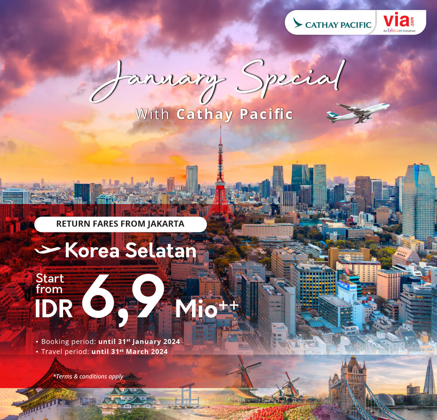 Promo Tiket Pesawat Termurah, Hotel, Kereta dan Paket Liburan di Via.com