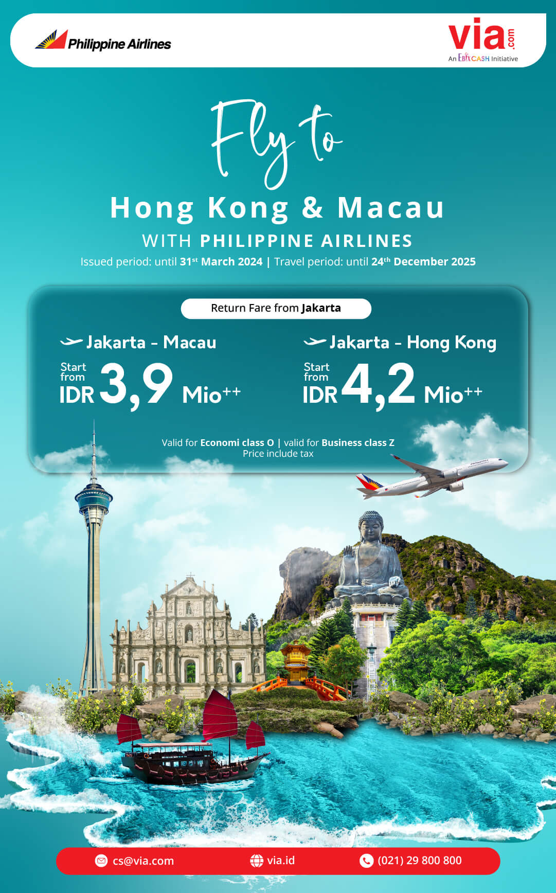Fly to Hong Kong & Macau With Philippine Airlines