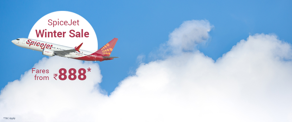 SpiceJet Winter Sale: Domestic Flights from Rs.888.